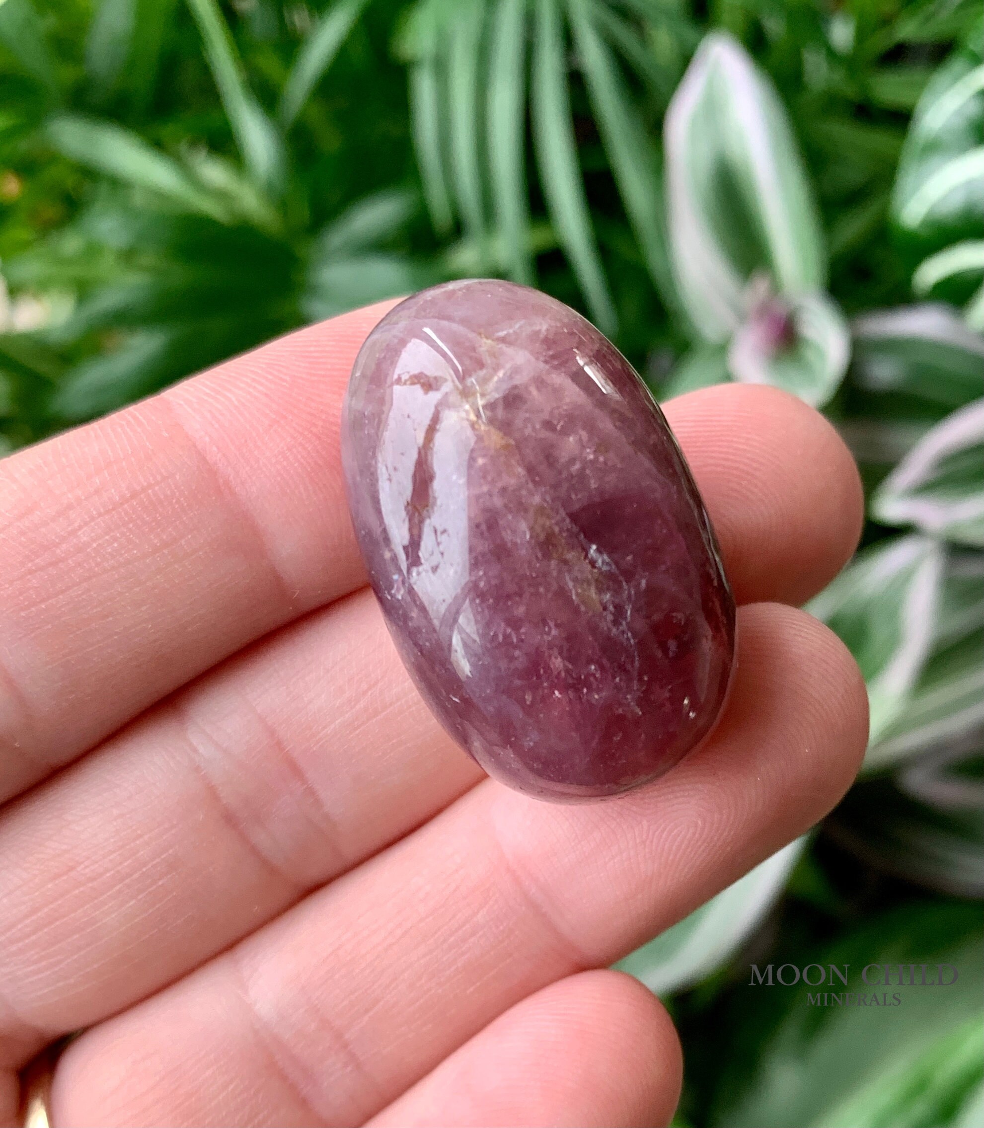 One Lavender Rose Quartz Tumbled Stone - Etsy