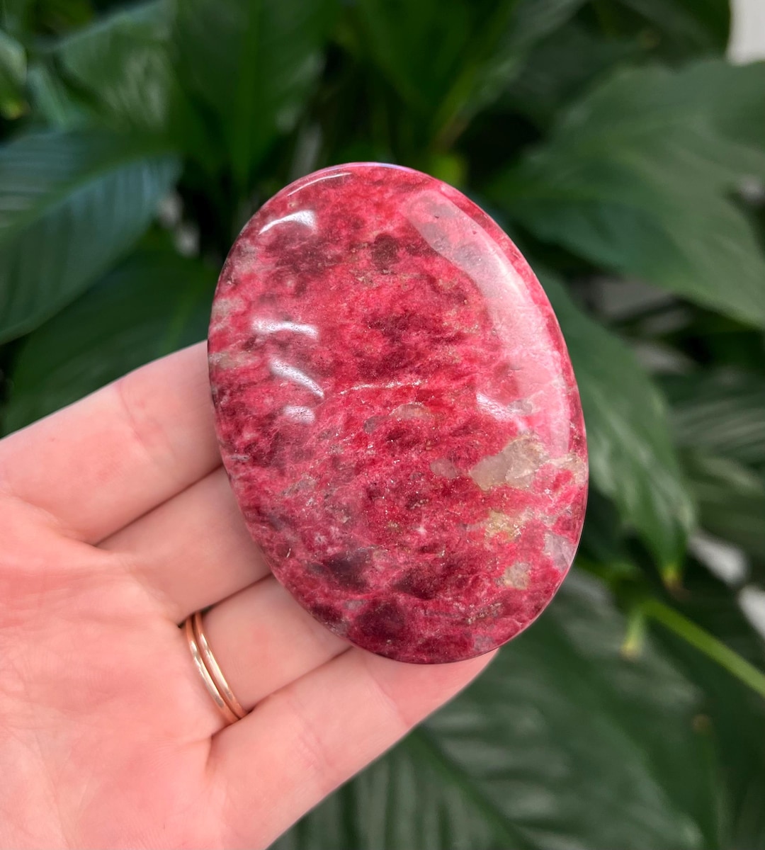 Thulite Palm Stone - Exact One Pictured - Etsy