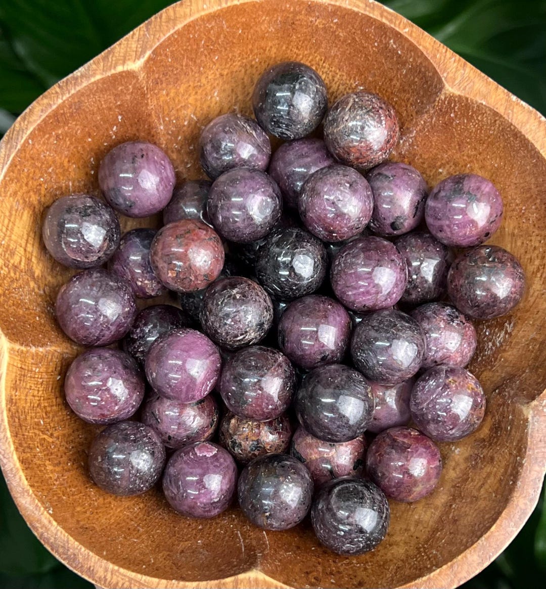 One Mini Ruby Sphere - Etsy