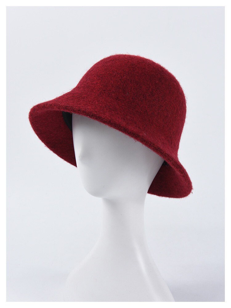 Wool Blend Bucket Hat Wool Winter Hat Fisherman Hat Vintage - Etsy