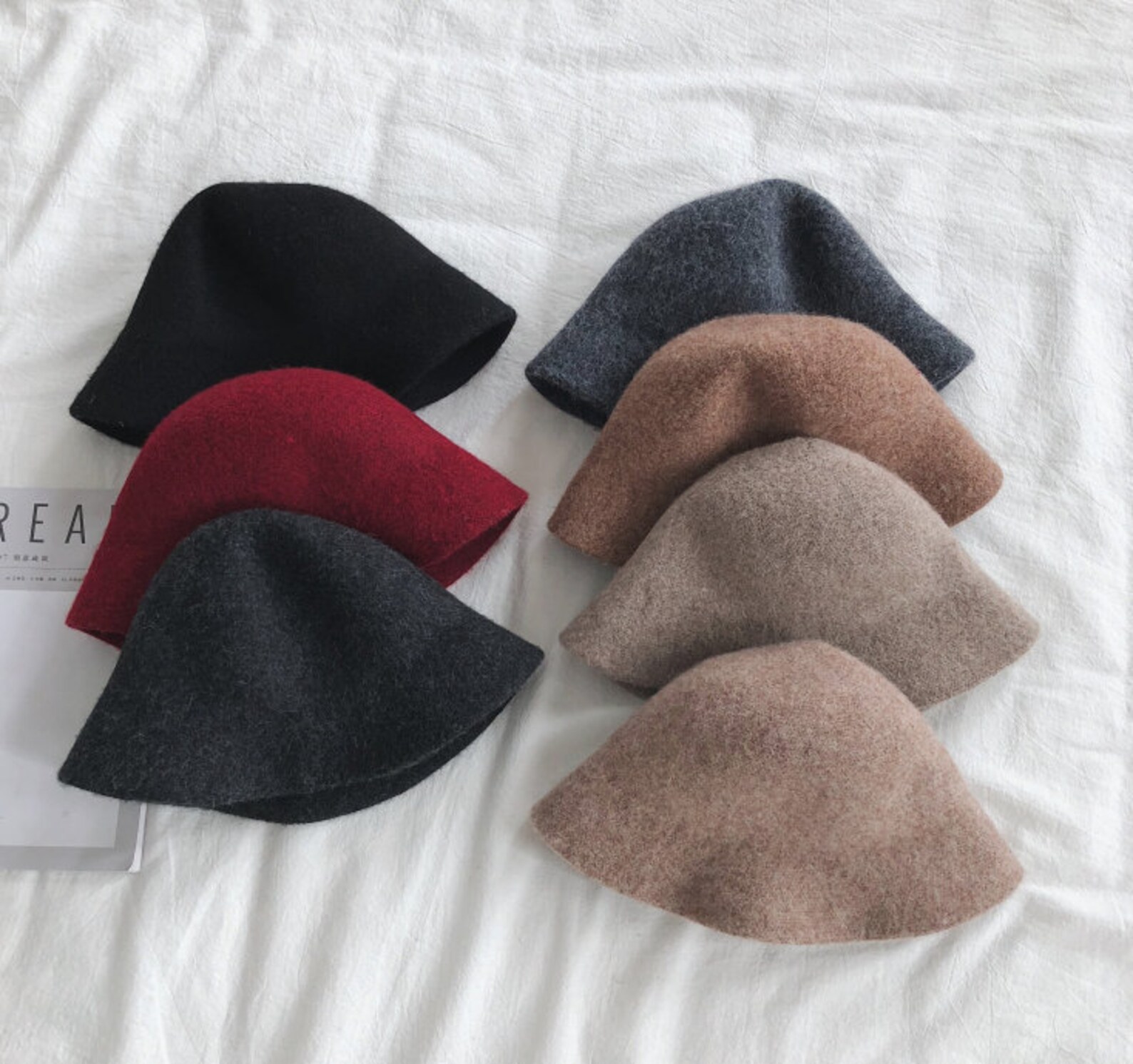 Wool Blend Bucket Hat Wool Winter Hat Fisherman Hat Vintage - Etsy