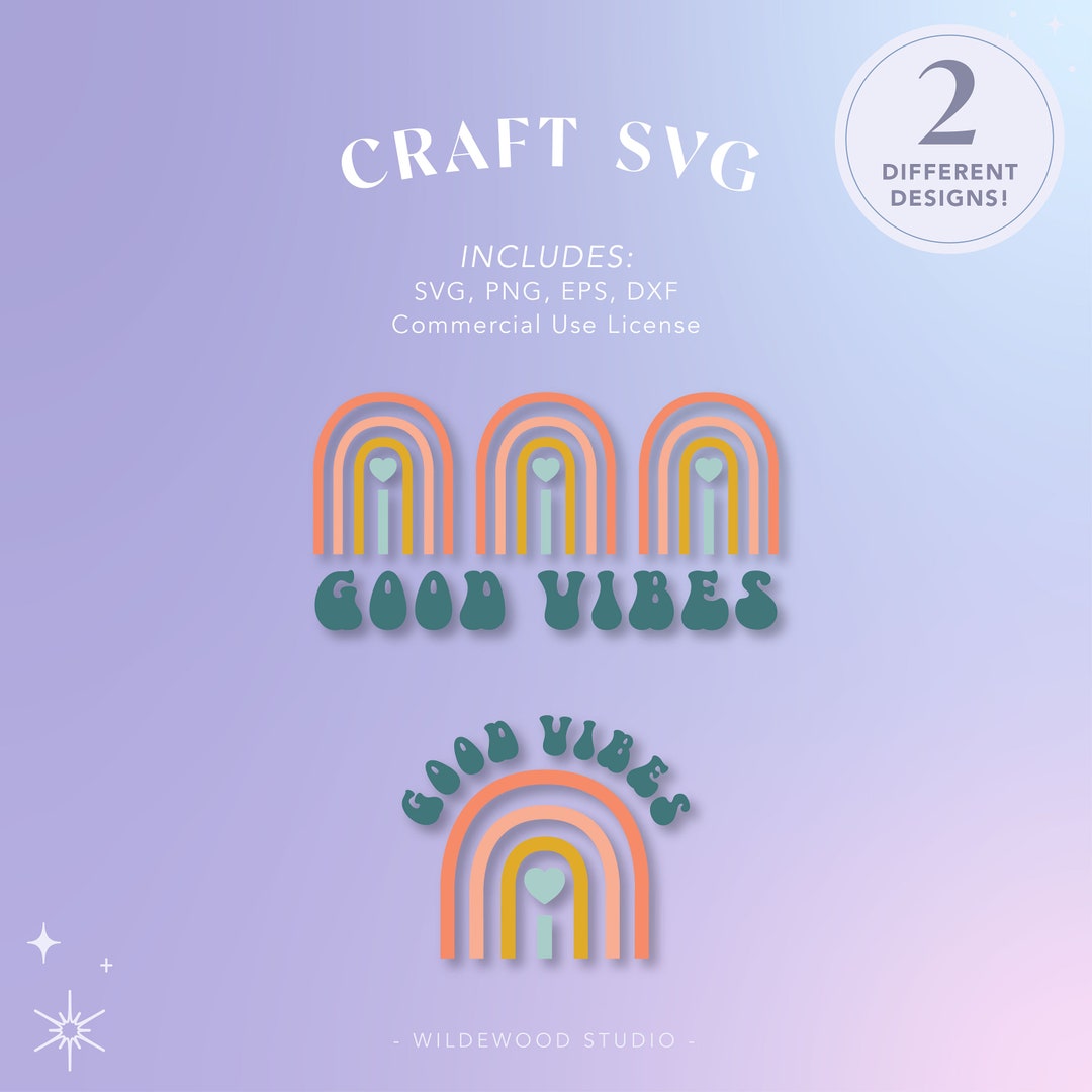 Groovy SVG, Retro Silhouette PNG, Funky Cricut Cut File, Rainbow ...