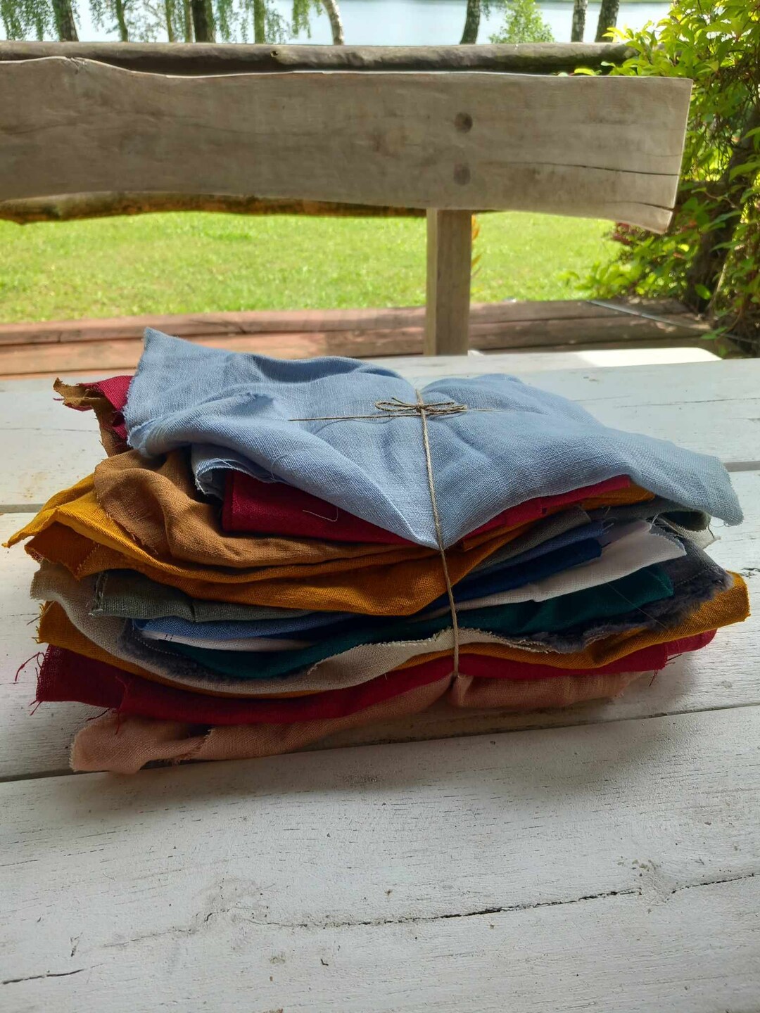 Linen Scraps Bundle, Linen Fabric Remnants, Linen Leftovers, Quilt ...