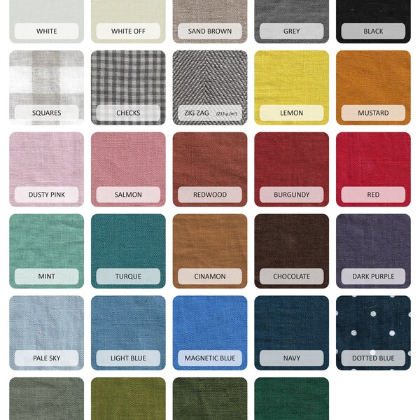 Linen Fabric Samples - Etsy