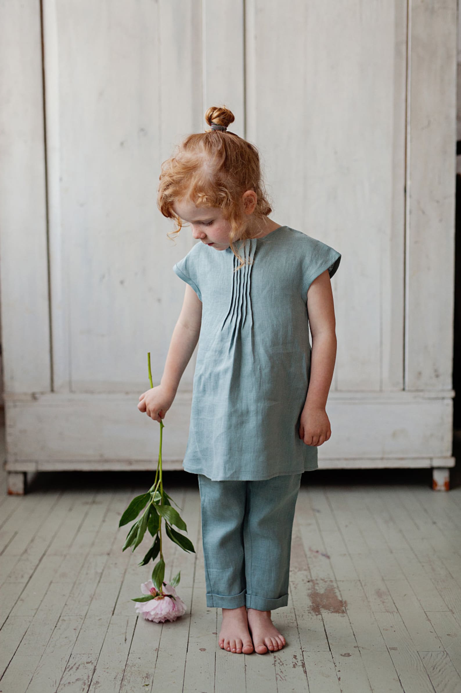Linen Children Set Linen Kids Clothes Washed Linen Summer - Etsy Australia