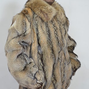 Real Coyote Fur Coat/bomber Jacket for Men All Sizes - Etsy