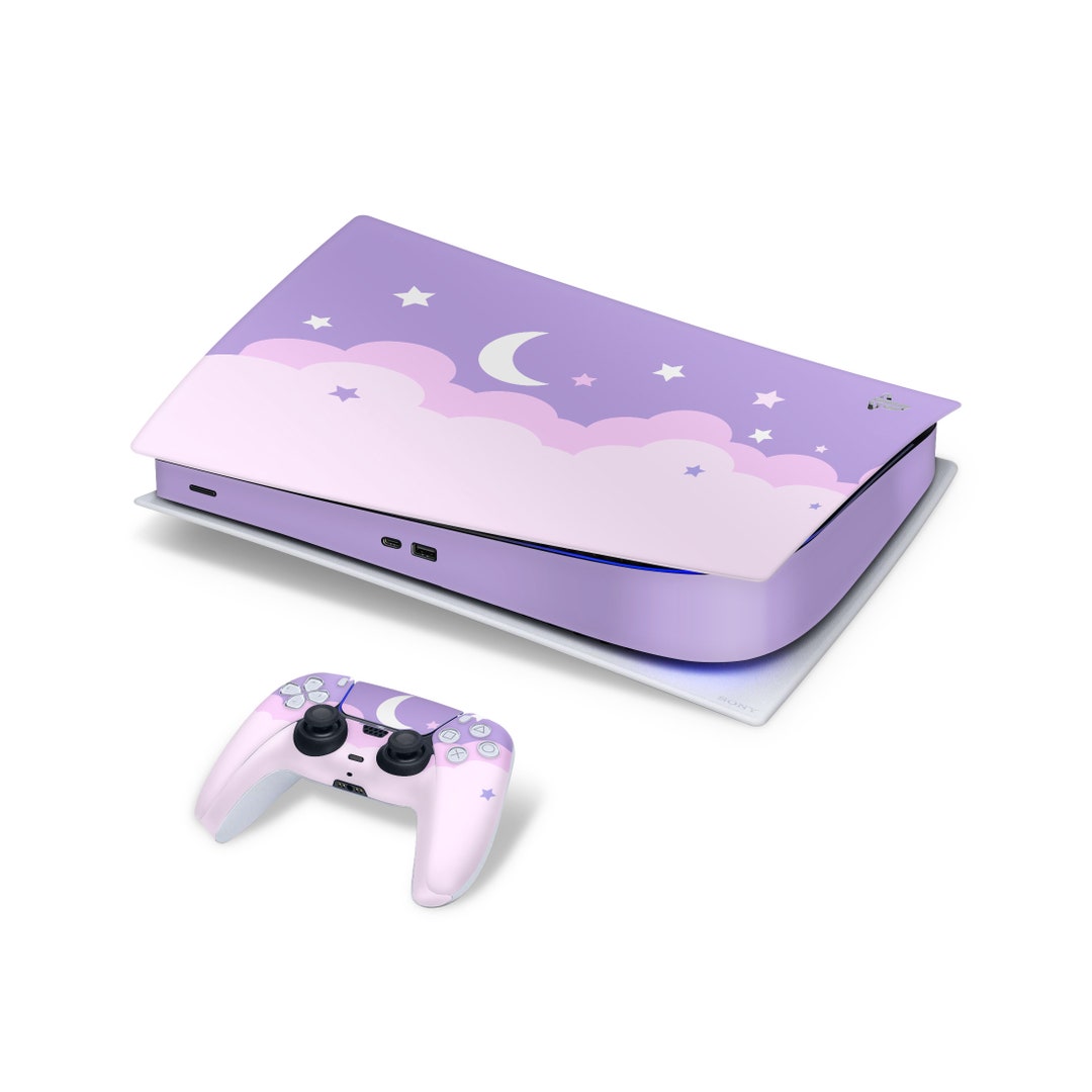 Lavender Crescent Decal for PS5 Playstation 5 Console and Controller ...