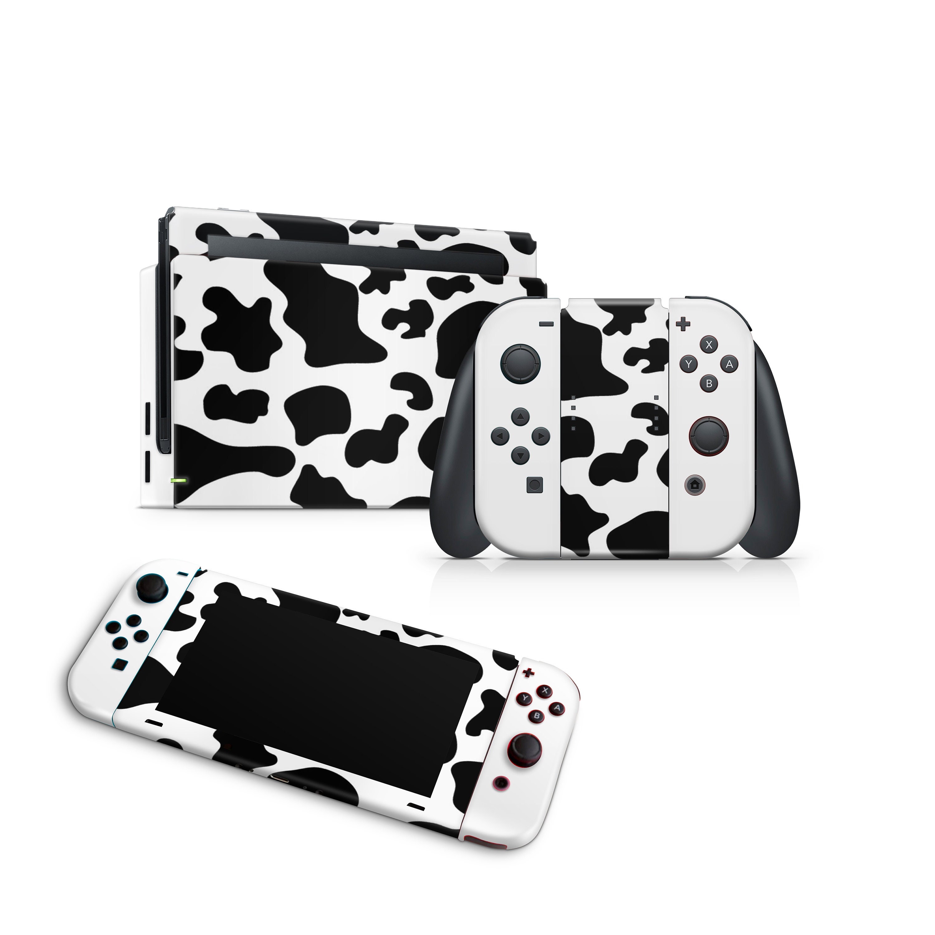 Cute Bovine Nintendo Switch Skin Decal for Console Joy-con and - Etsy ...