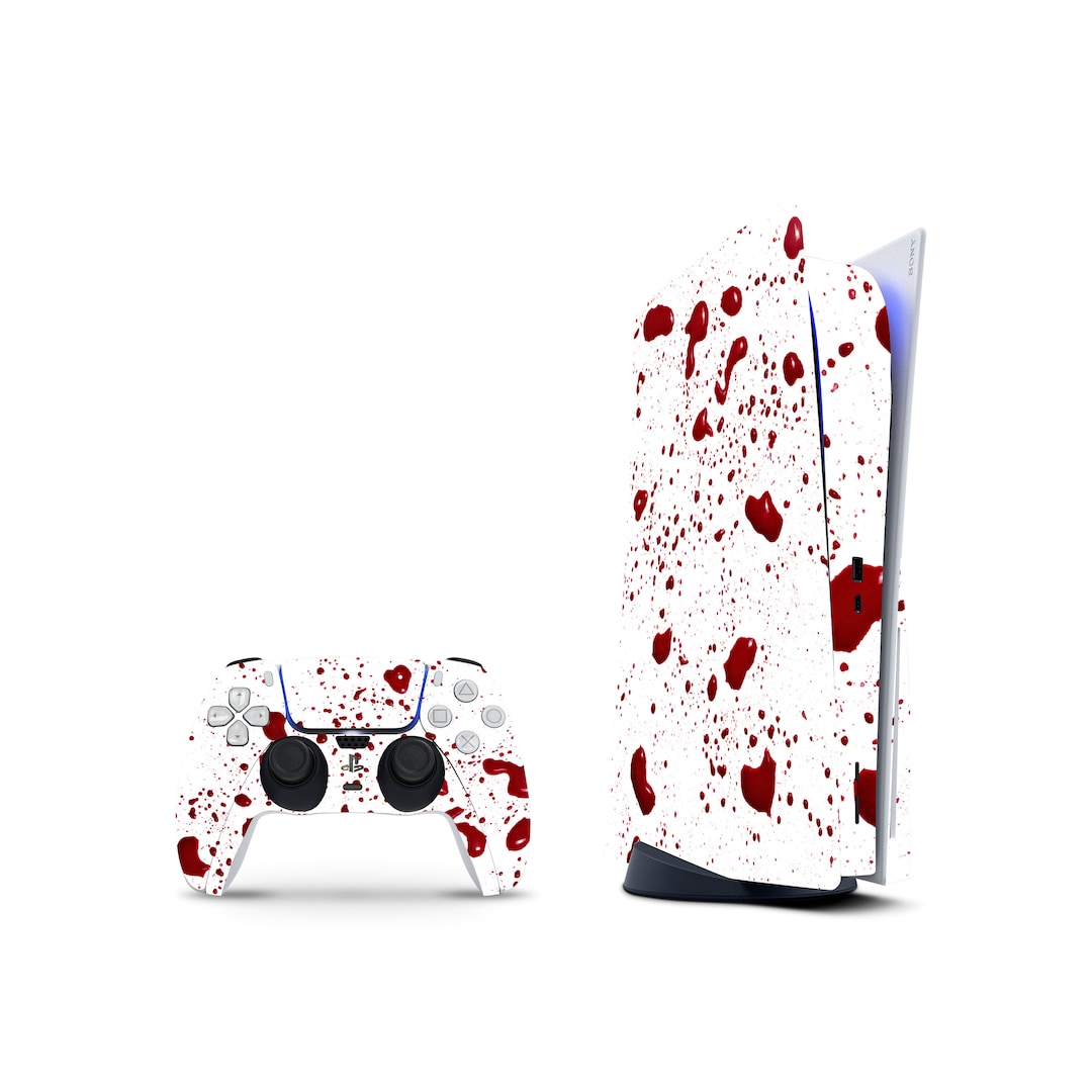 Blood Skin Decal for PS5 Playstation 5 Console and Controller , Full ...