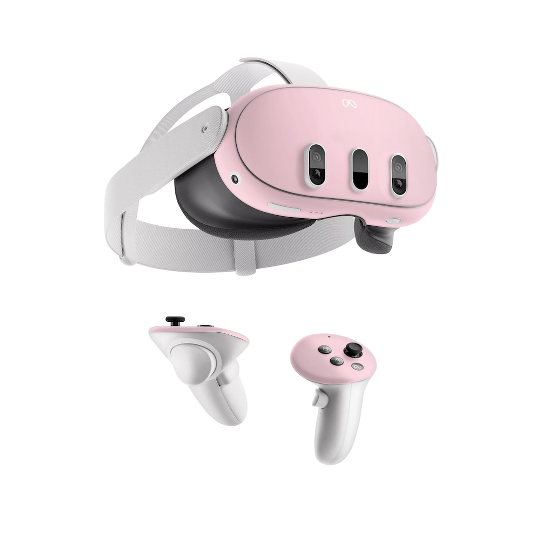 Oculus Quest 2 / Meta Quest 3 Skin Solid Pink , 3M Decal Wrap Sticker ...