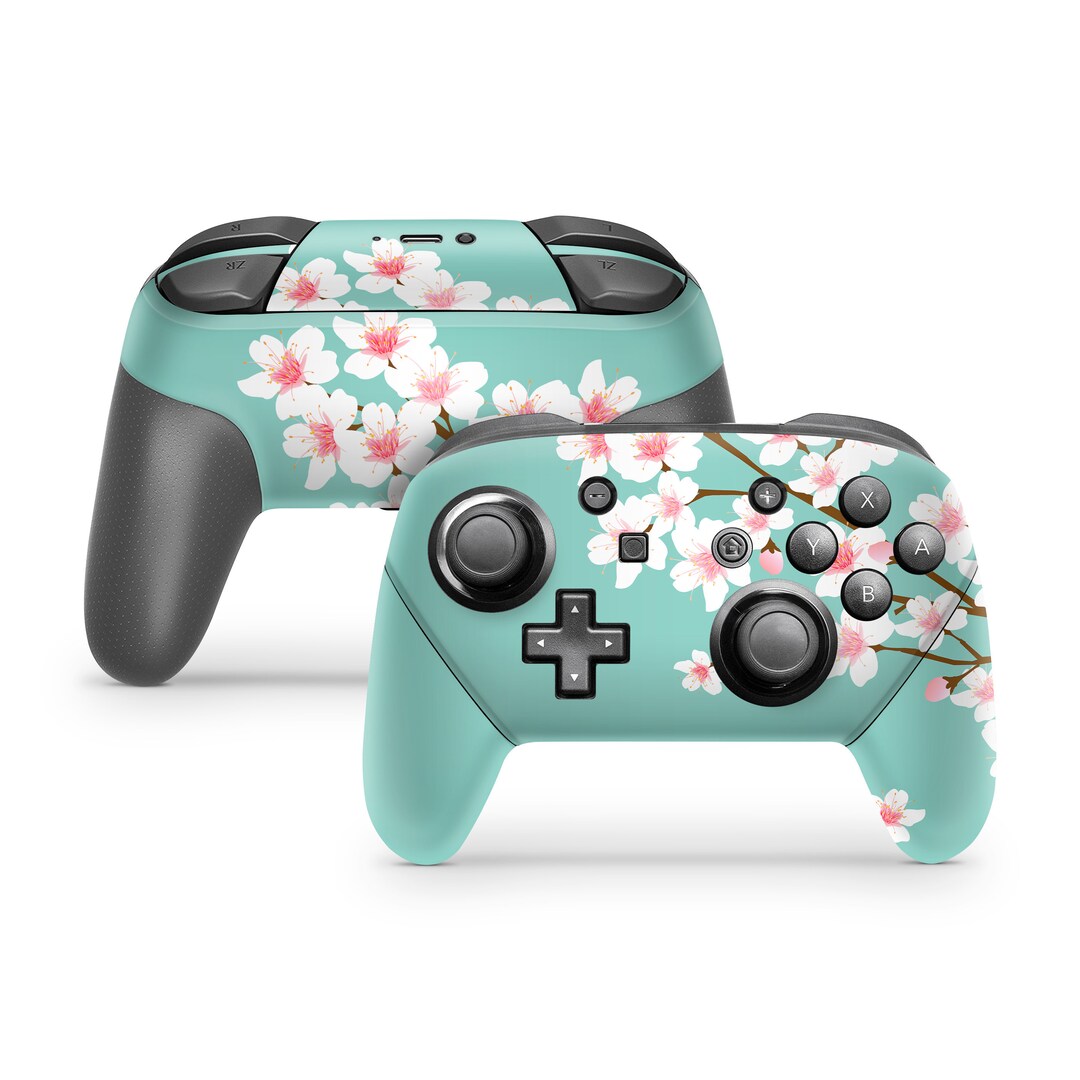 Nintendo Switch Pro Controller Skin Decal Sticker Sapphire Aquamarine ...