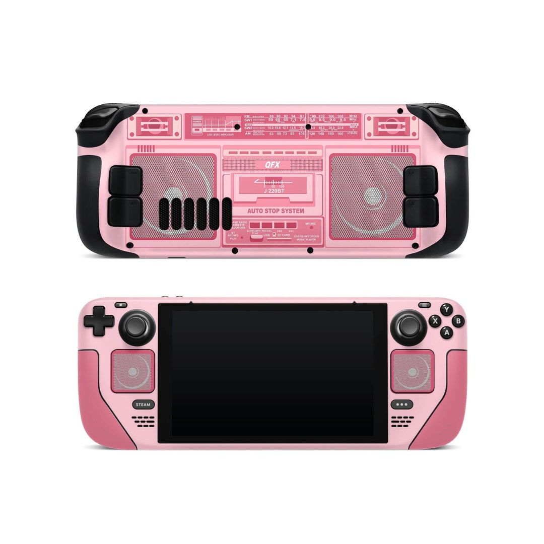 Steam Deck Valve Skins Vinyl Sticker Pink Radio 80 Design Premium Skin ...