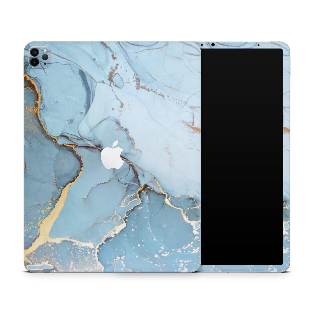 IPad Skin Decal Blue Marbling 3M Sticker iPad Air Pro Mini - Etsy