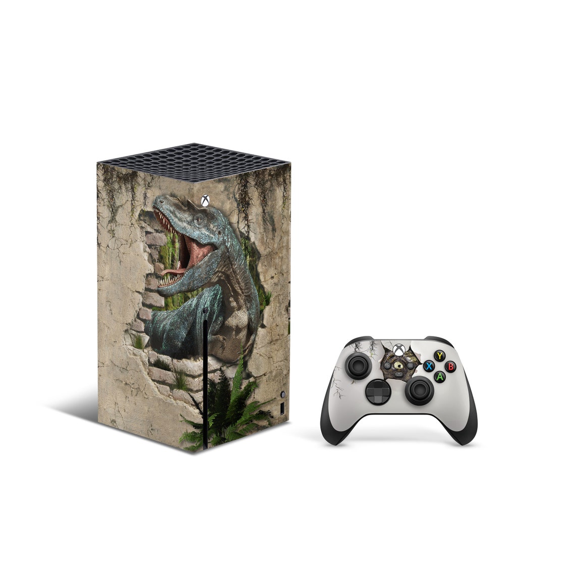 Jurassic Dinosaur Skin Decal for Xbox Series X Console and Controller ...