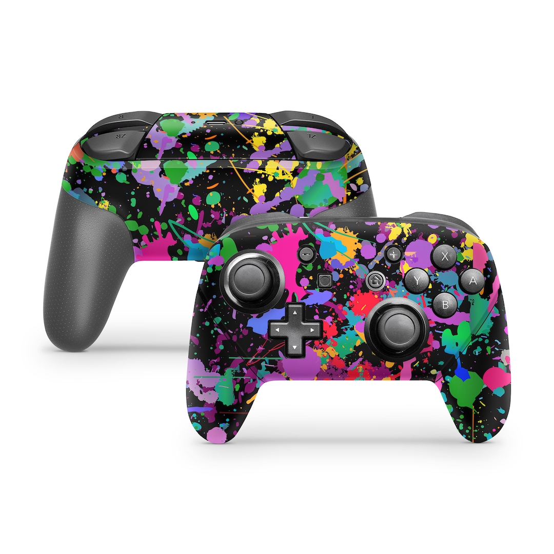 Painting Splash Switch Pro Controller Skin Decal Sticker - Etsy