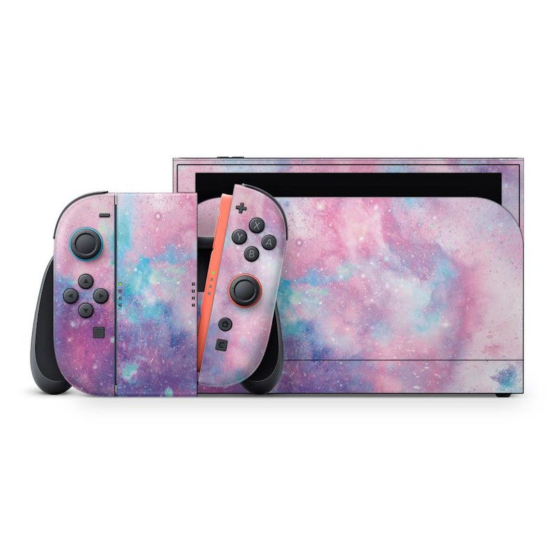 Galaxy Nebula Pink - Compatible Switch 2 Purple Cosmic Design | Console ...