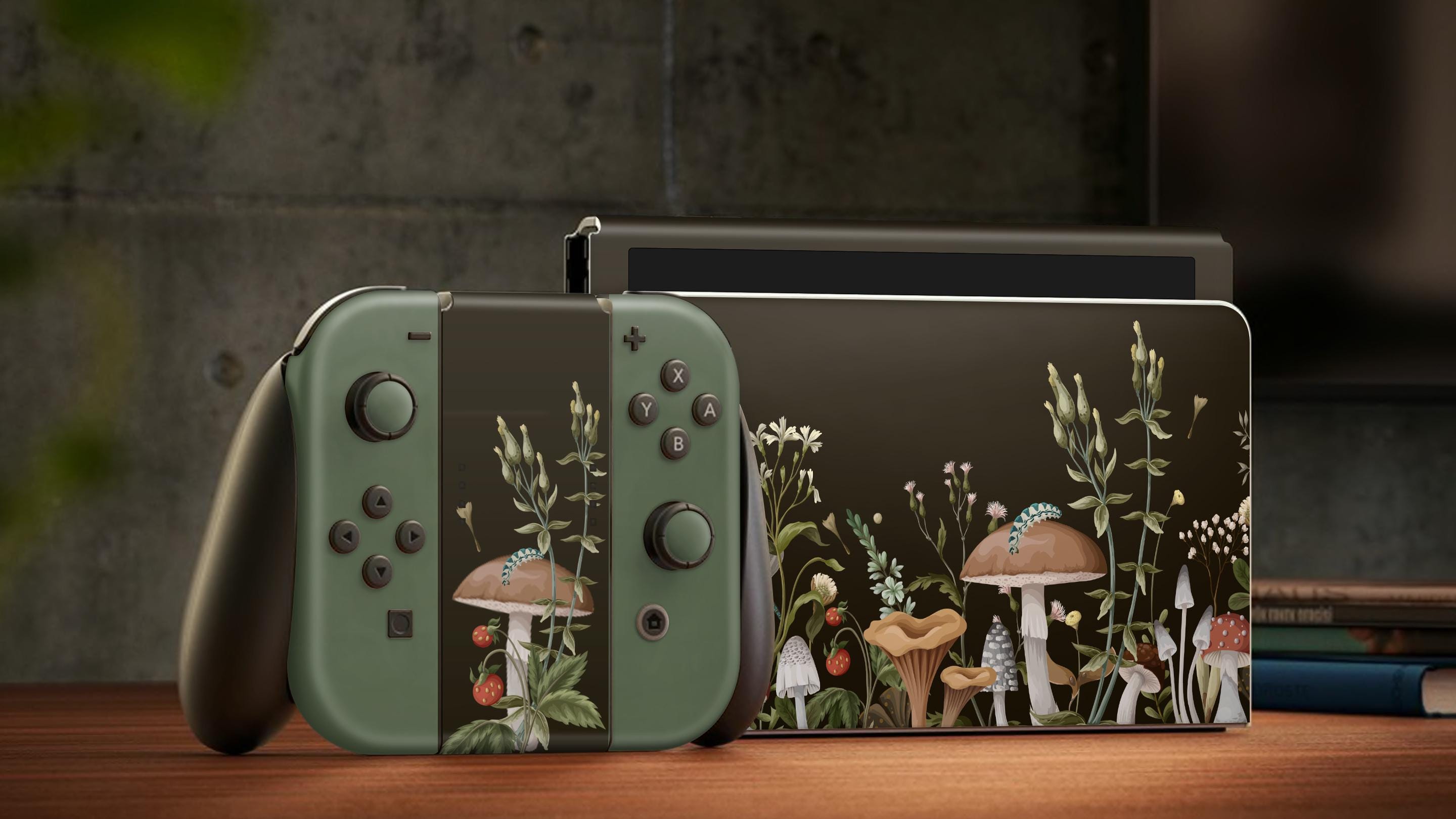 Cottagecore Nintendo Switch Skin Decal for Console Joy-con and Dock - Etsy