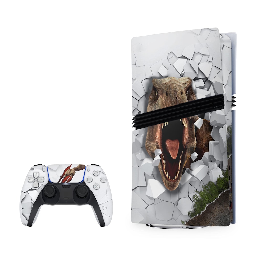 T-rex for PS5 Pro Playstation 5 Console and Controller , Full Wrap ...