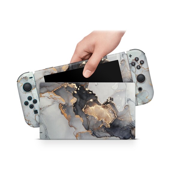 Nintendo Switch Skin Decal For Console Joy-Con And Dock Golden | Etsy