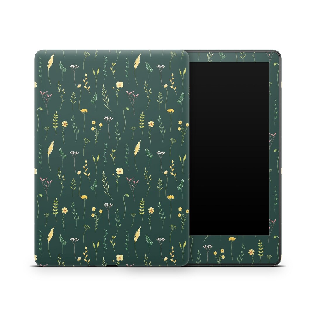 Kindle Skin Teal Bloom – Fall Cozy Checkered Kindle Cover Decal | Plaid ...
