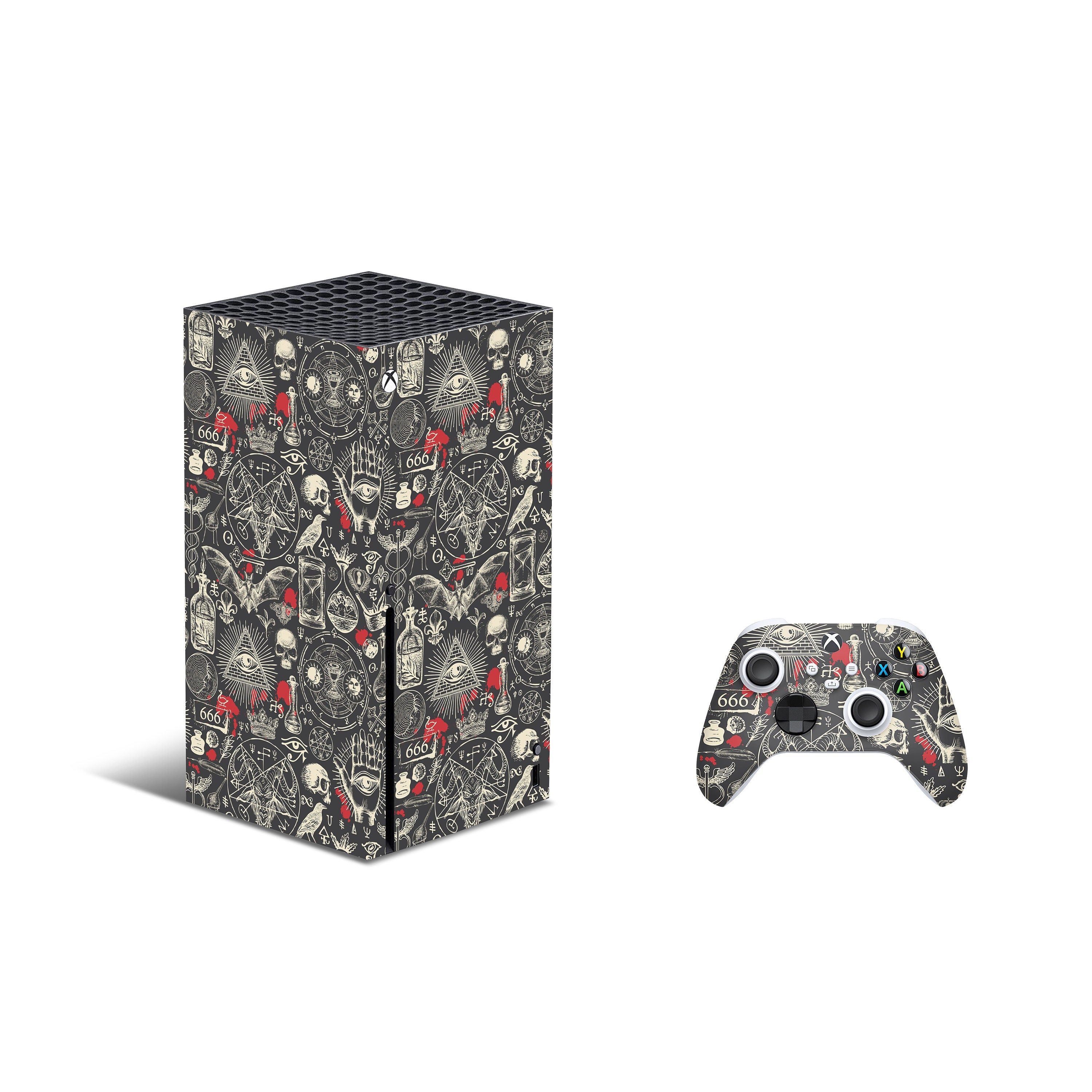 Occult Skin Decal for Xbox Series X Console and Controller , Full Wrap ...