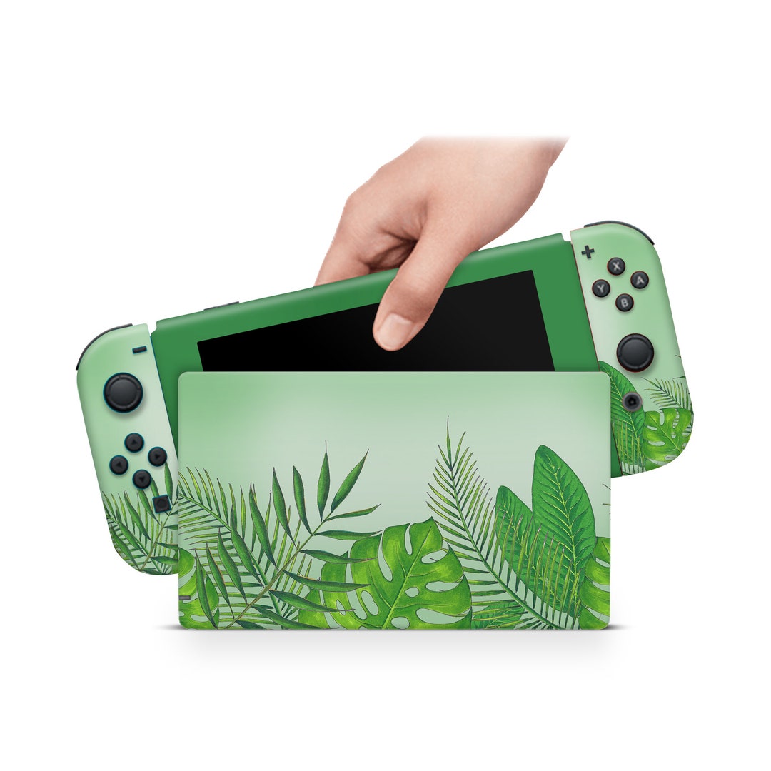 Nintendo Switch Skin Decal for Console Joy-con and Dock Vegatation ...