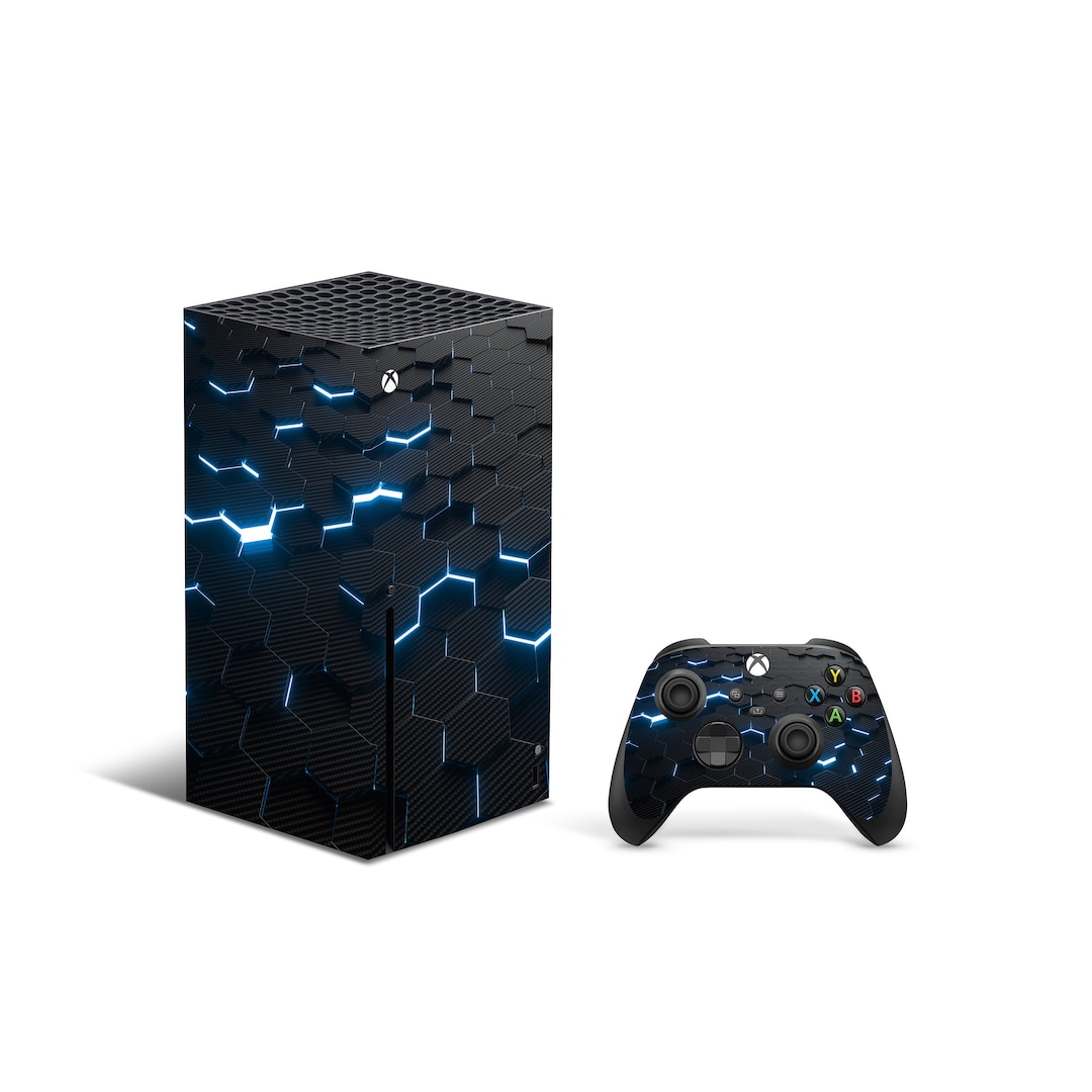 Hexagonal Skin Decal for Xbox Series X Console and Controller , Full ...