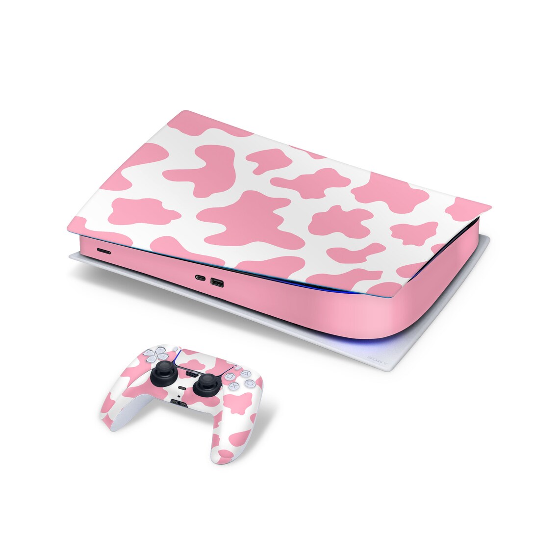 Cow Pink Decal for PS5 Playstation 5 Console and Controller , Full Wrap ...