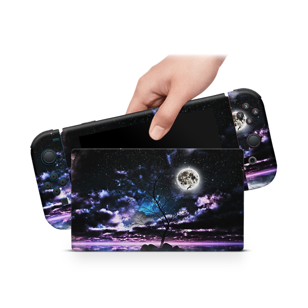 Evening Moon Nintendo Switch Skin Decal for Console Joy-con and Dock - Etsy