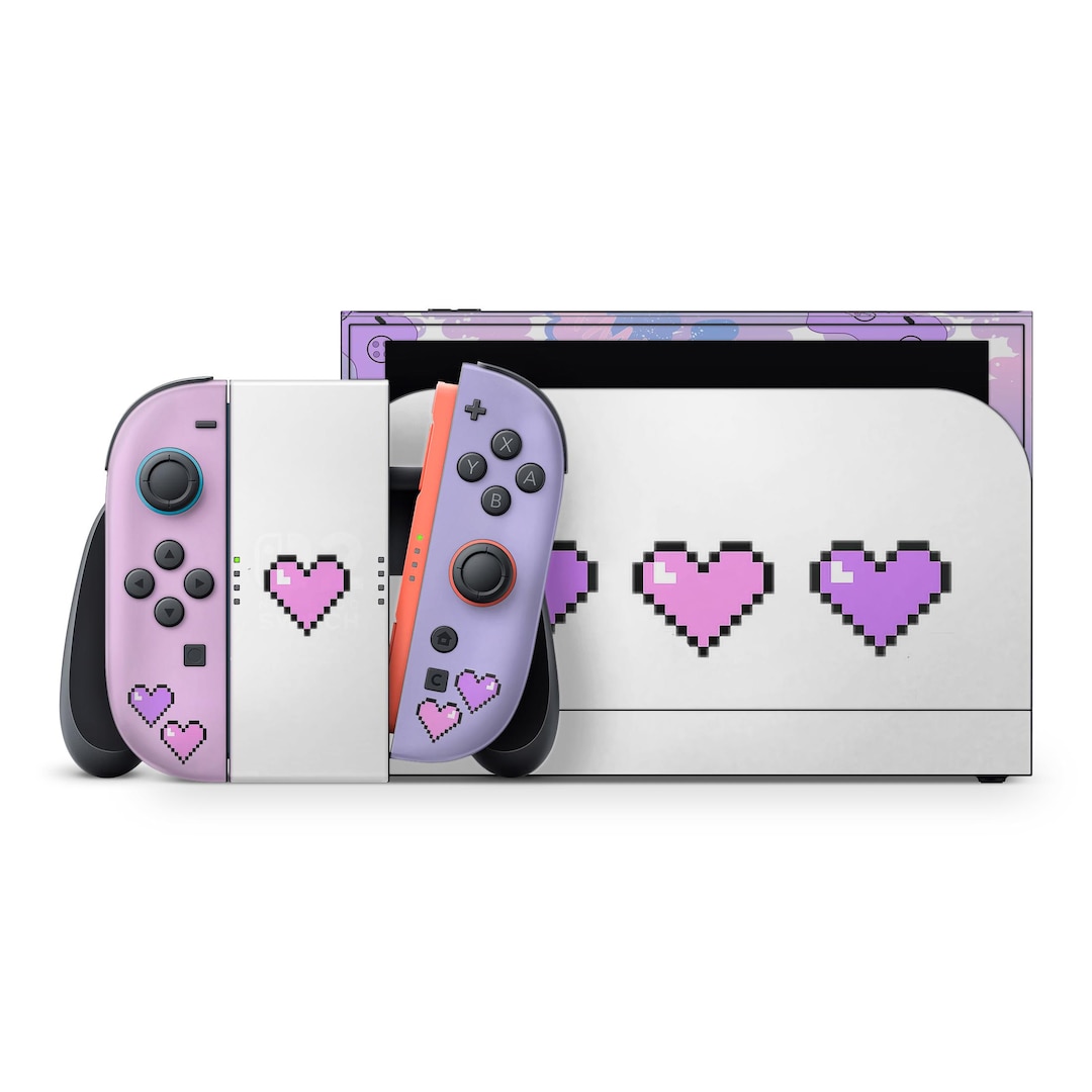 Reserva la skin para Nintendo Switch 2: Diseño Pixel Heart Gaming ...