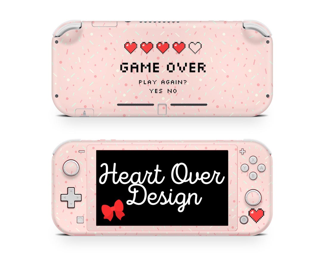 Nintendo Switch Lite Skin Decal for Game Console Heart Over - Etsy