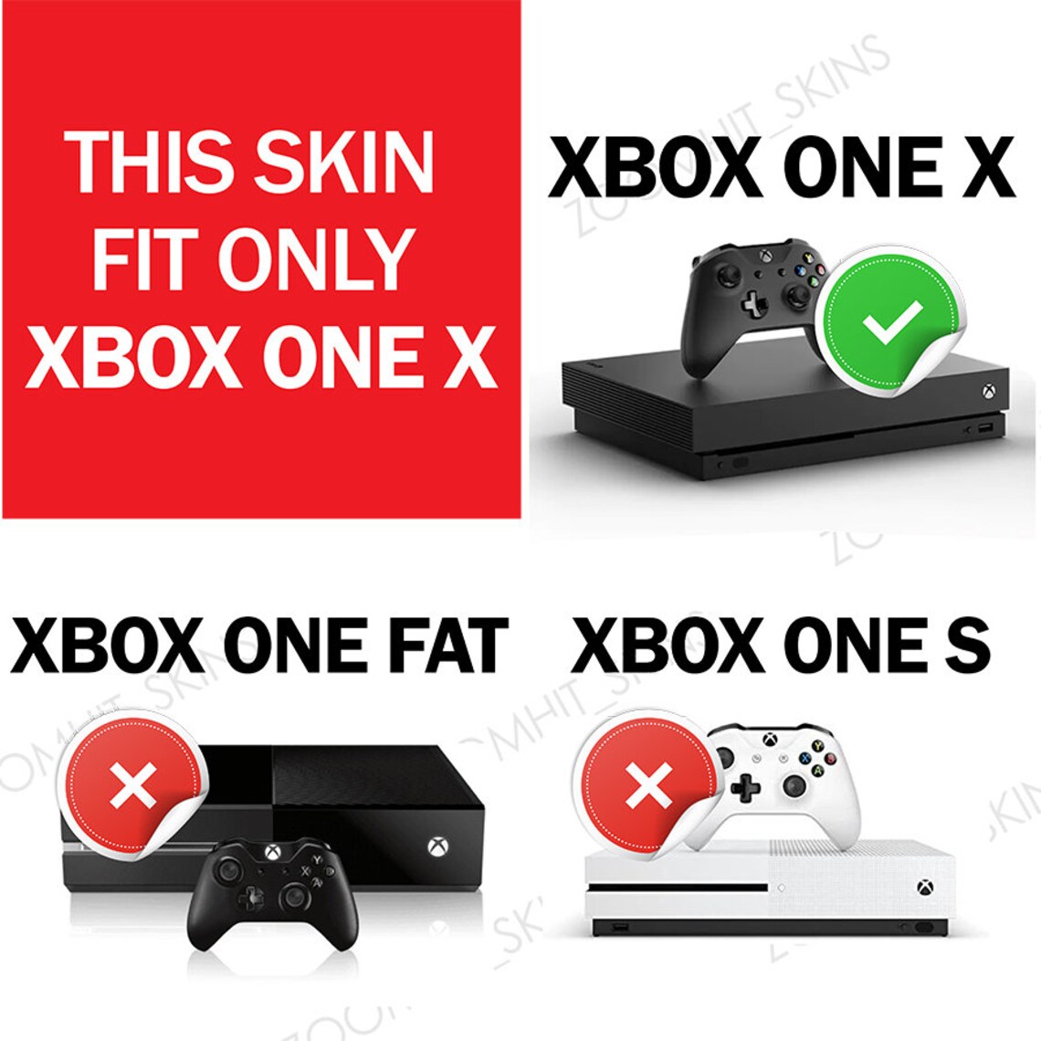 Xbox One S Xbox One X Xbox One Fat Console Controller Skin | Etsy
