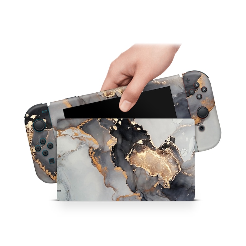 Nintendo Switch Skin Decal for Console Joy-con and Dock Golden - Etsy