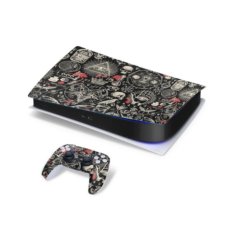 Occult Decal for PS5 Playstation 5 Console and Controller , Full Wrap ...