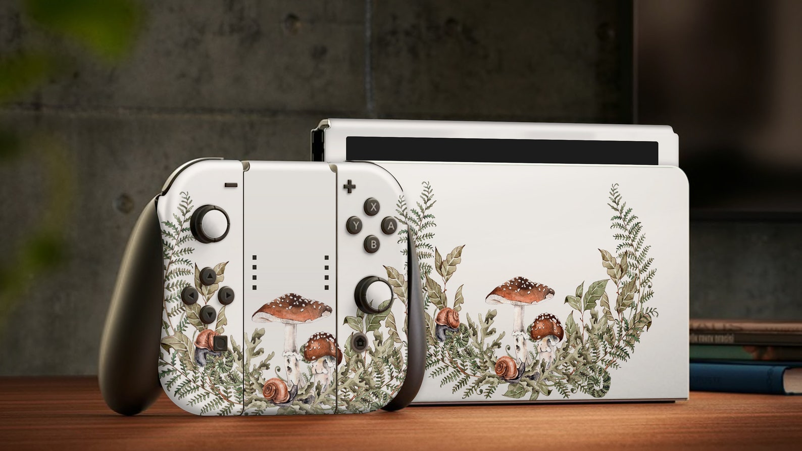 Oled Nintendo Switch Skin Decals Forest Wrap Vinyl - Etsy