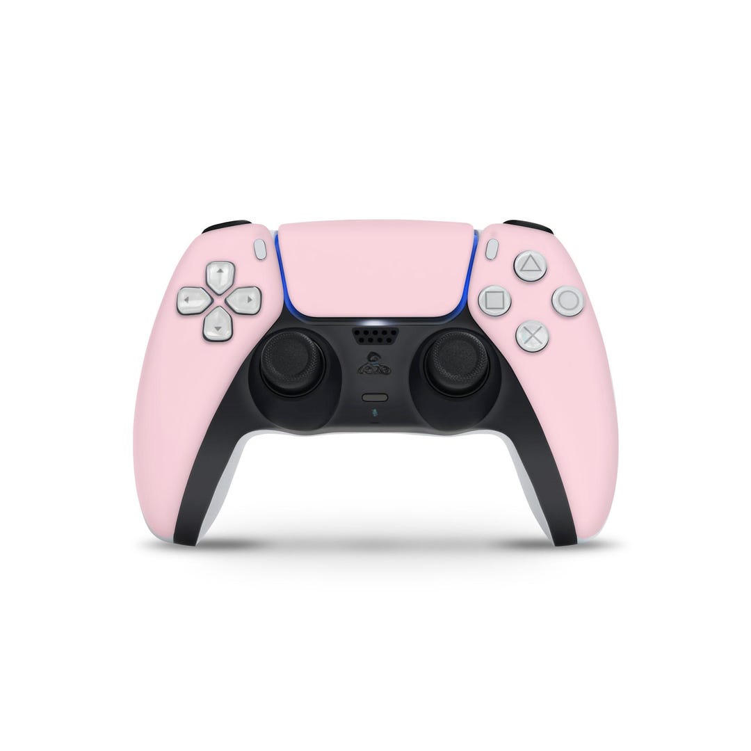 Soft Pink PS5 Controller Skin Minimalist Pastel Decal – Matte, Gloss ...