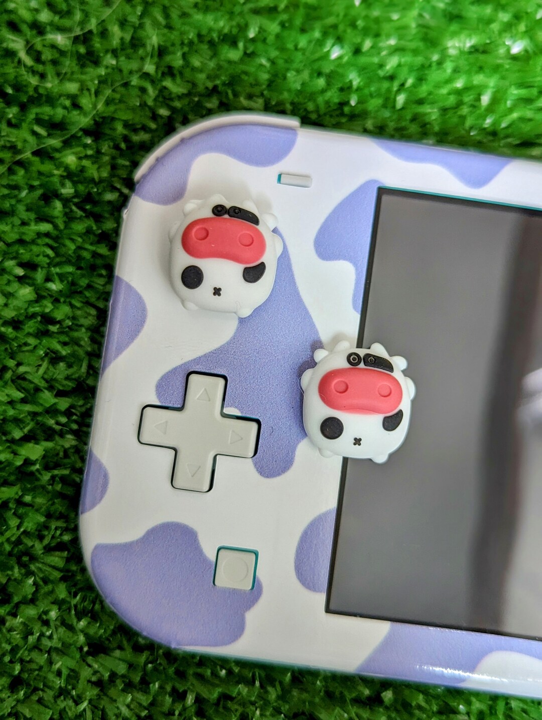 Cow 2pc Switch Thumb Grips Cap Joy Con Grip for Nintendo Switch Lite ...