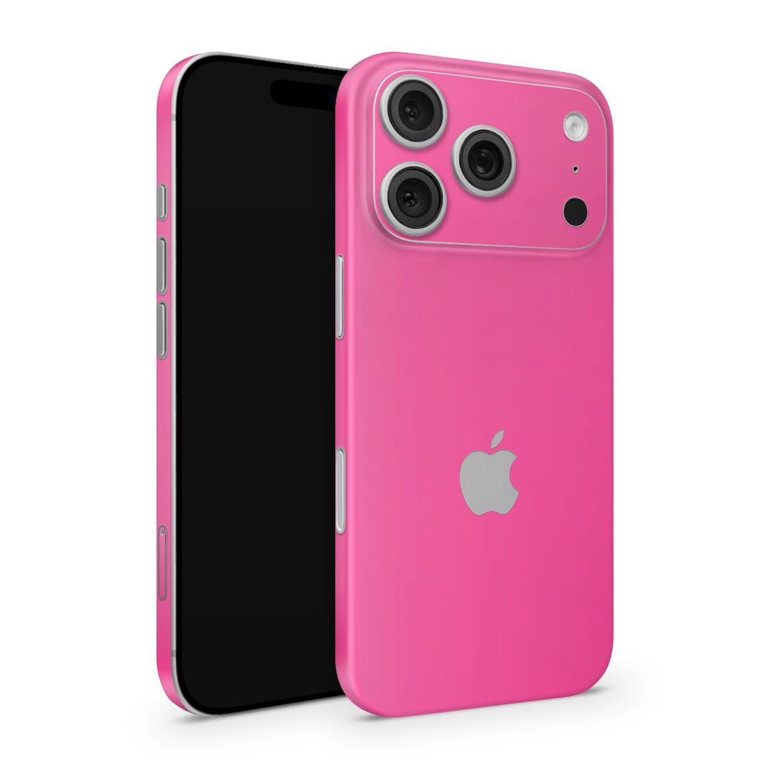 Pinky Neon iPhone Skin – Solid Color Full Cover Wrap 3M Vinyl - Etsy