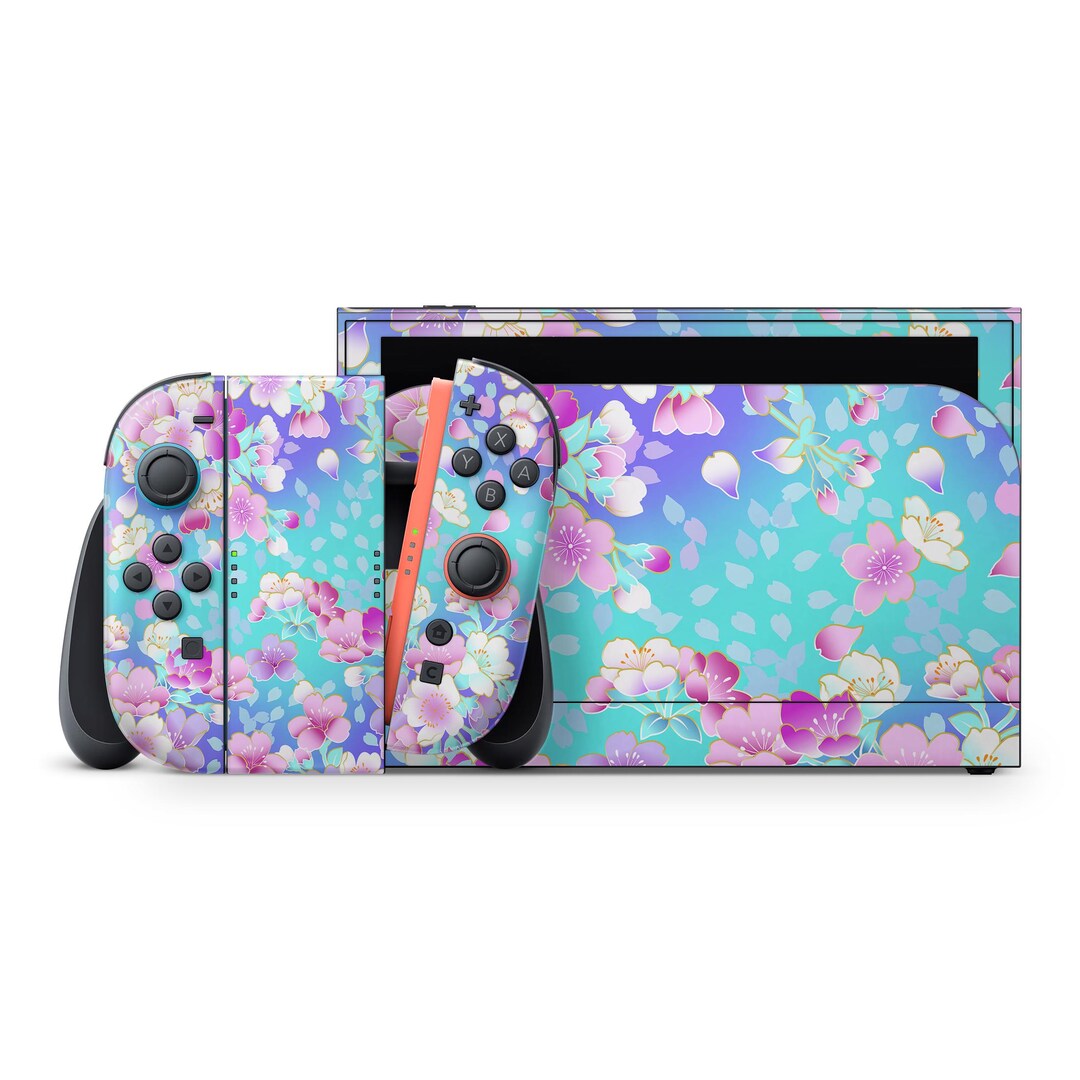 Pink Sakura Switch 2 Skin: Gloss, Glitter, or Matte - Zoomhitskins - Etsy