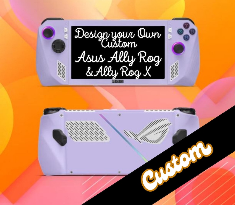 Custom Skin Decal Compatible With ROG Ally – Create Your Own Design ...