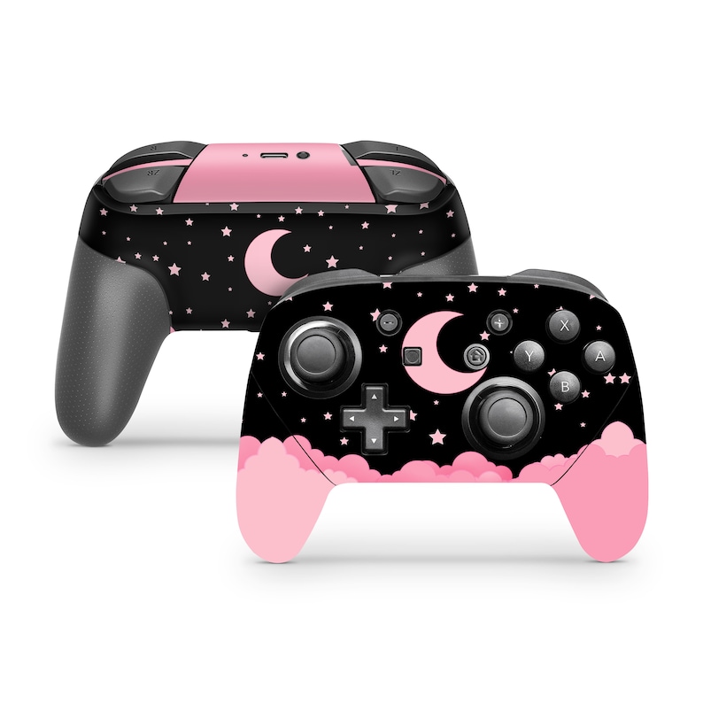 Nintendo Switch Pro Controller Skin Decal Sticker Moon Clouds - Etsy