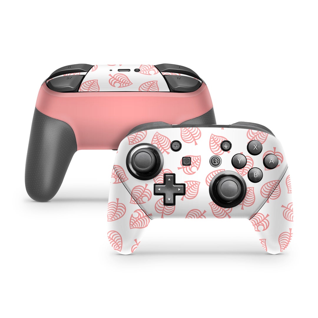 Nintendo Switch Pro Controller Skin Decal Sticker Pink Leafs - Etsy