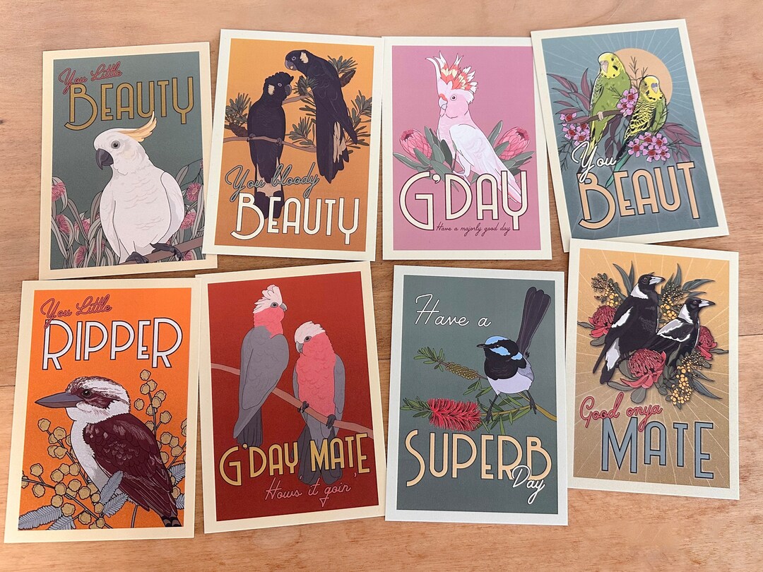 Australian Birds Postcard Bundle - Vintage Australia | Australian ...