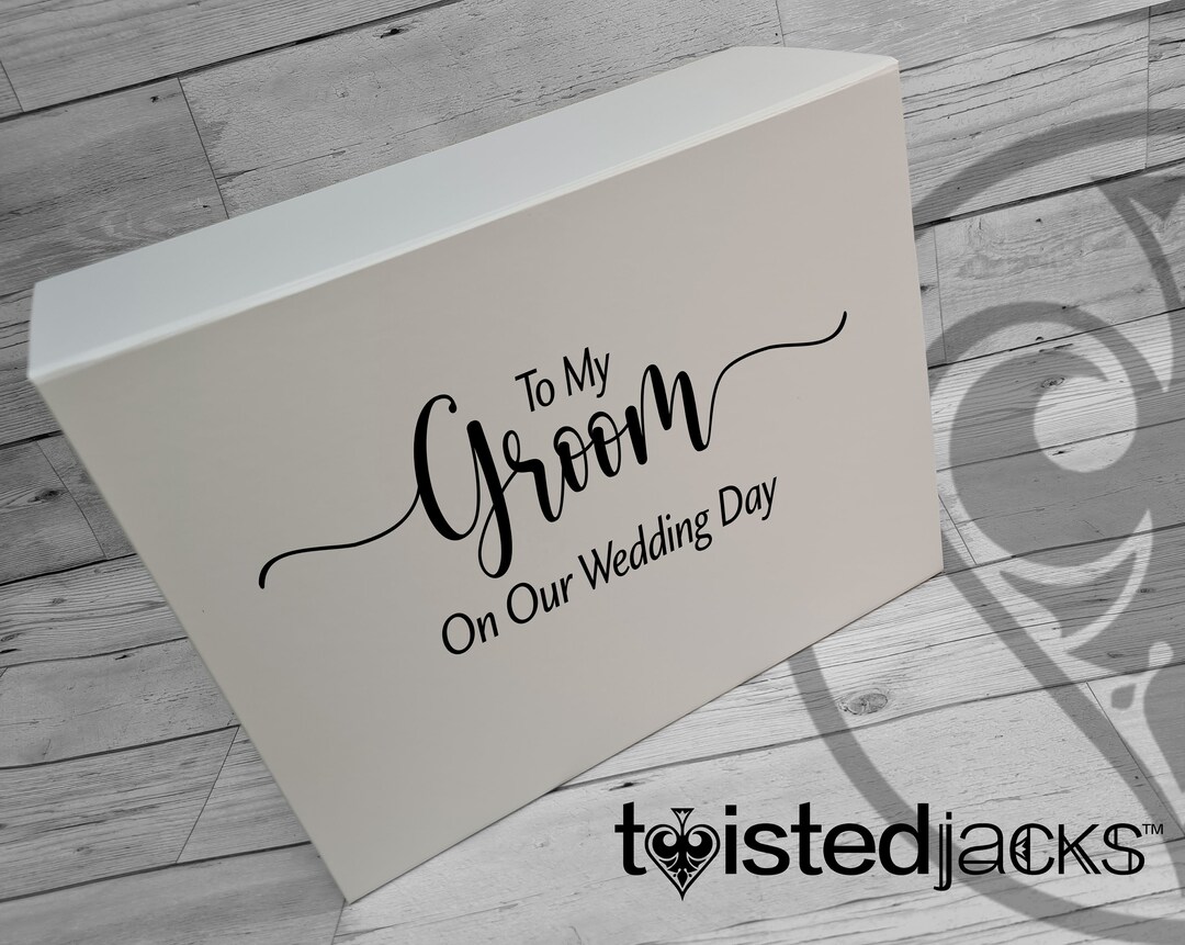 Large Grooms Box Wedding Gift Idea Groom to Be Wedding Day Box Gift on ...