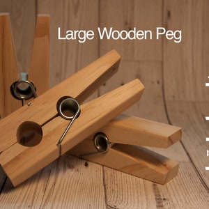 2 X Large Wooden Clothes Pegs Table Decoration Wedding Centre | Etsy
