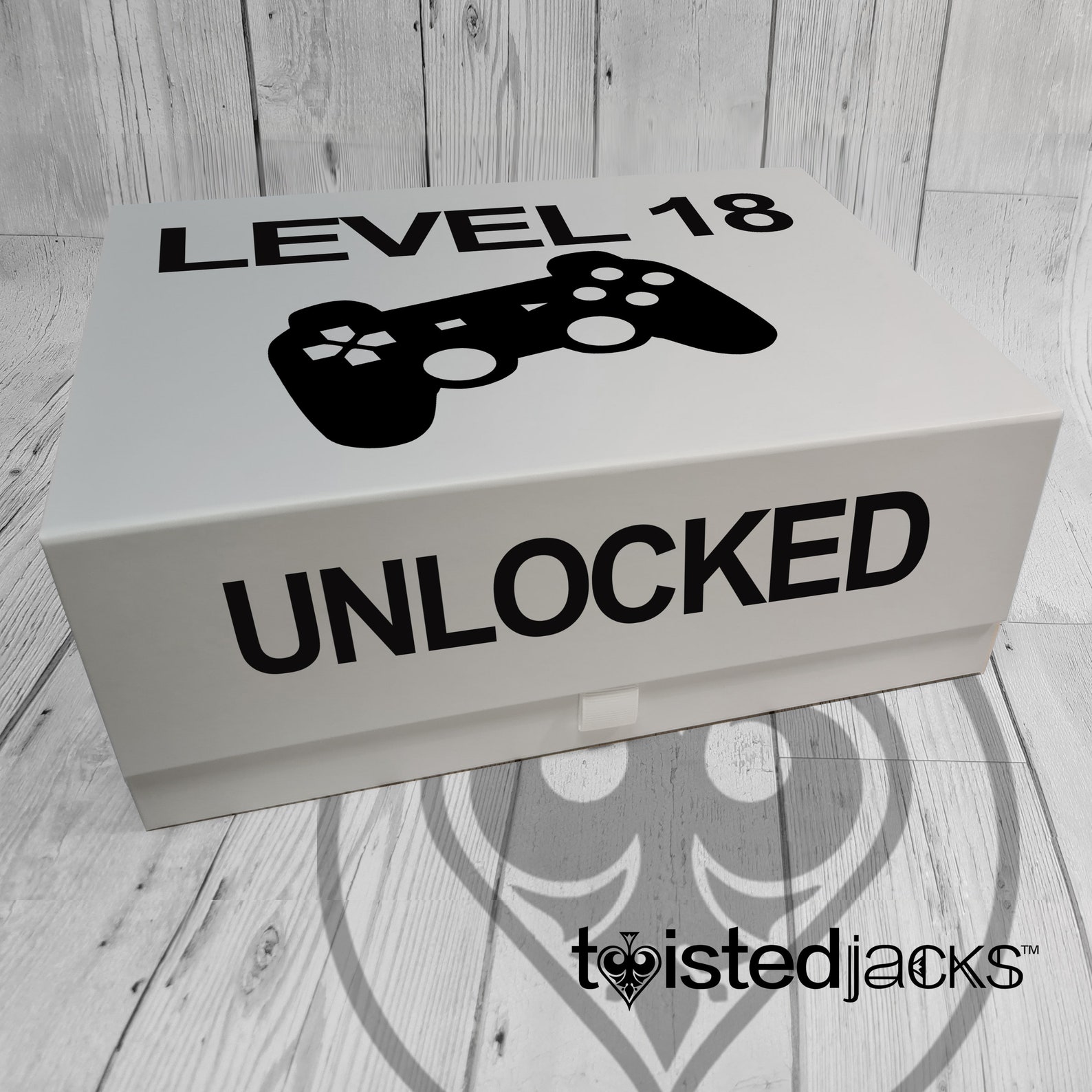 Large 18th Birthday Magnetic Gift Box Gaming Design - Etsy