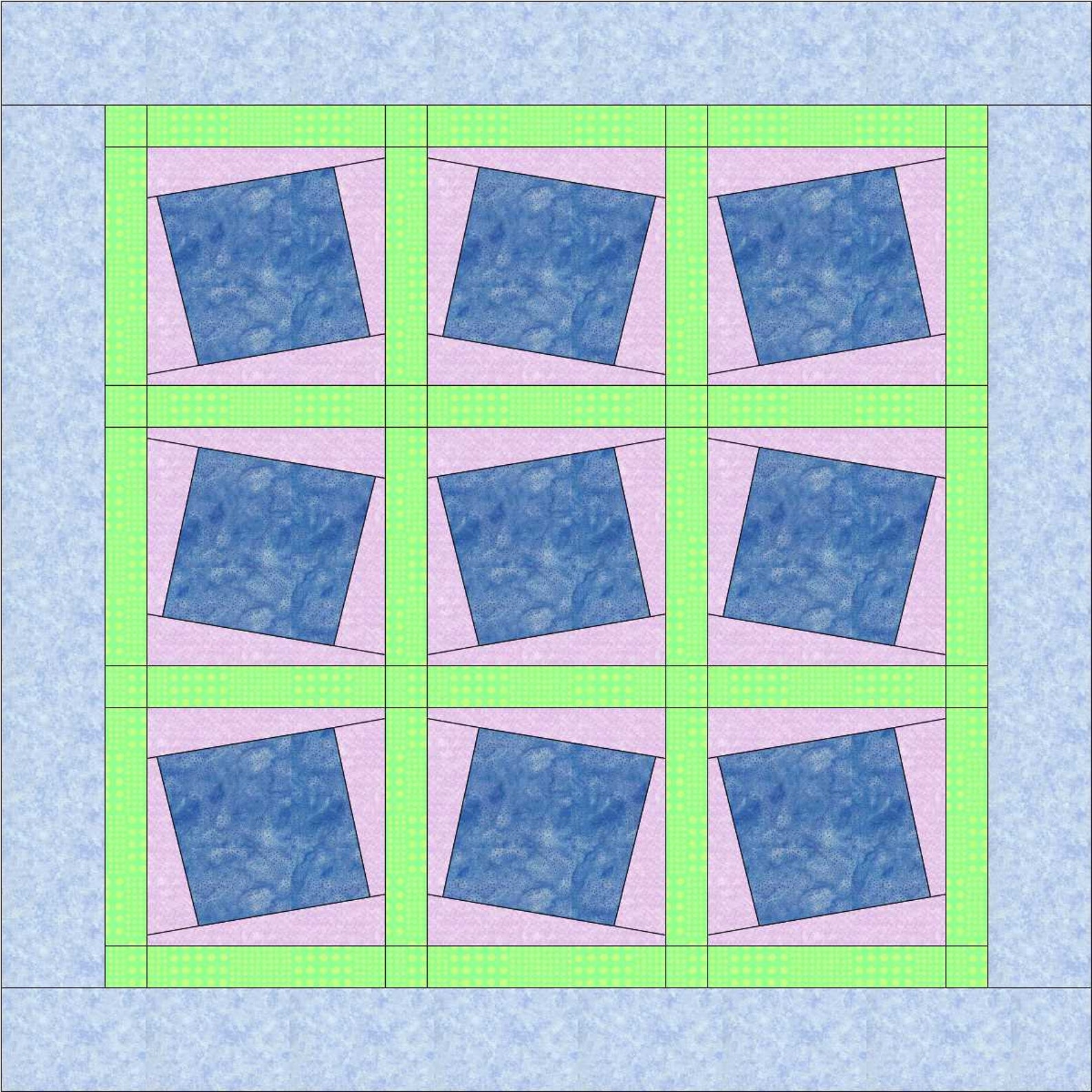Wonky Block Quilt PATTERN Instructions, Great for Fabric Panels With ...