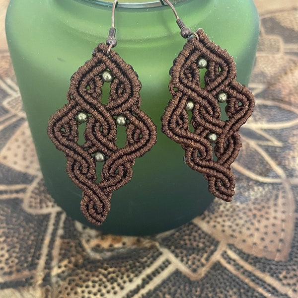 Macrame Earrings - Etsy