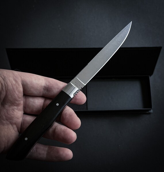 KIKUSUMI X MOKI Limited Edition Black Steak Knife Set | Etsy