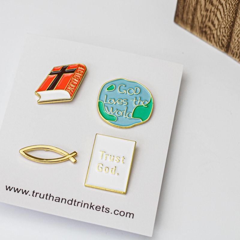 Christian Pins - Etsy